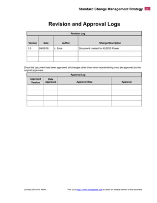 Change Management Strategy | PDF