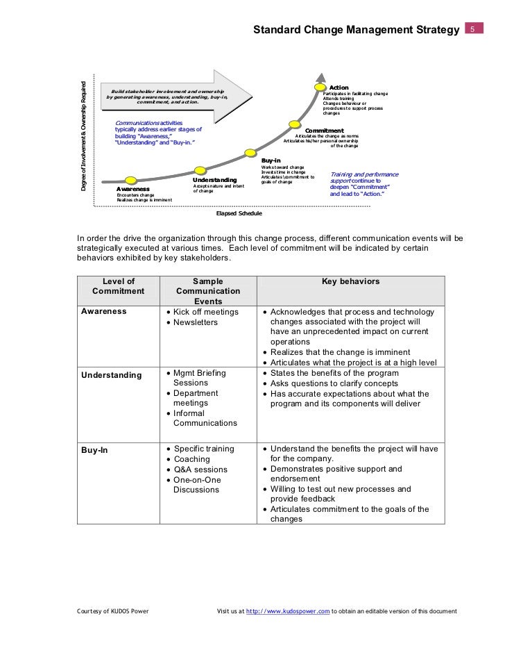 Change Management Strategy