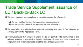 Standard Charted LC slideshares | PPTX | Business Banking & Finance ...
