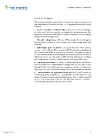 Standard chartered ipo note - 25-05-10 | PDF | Business Banking ...