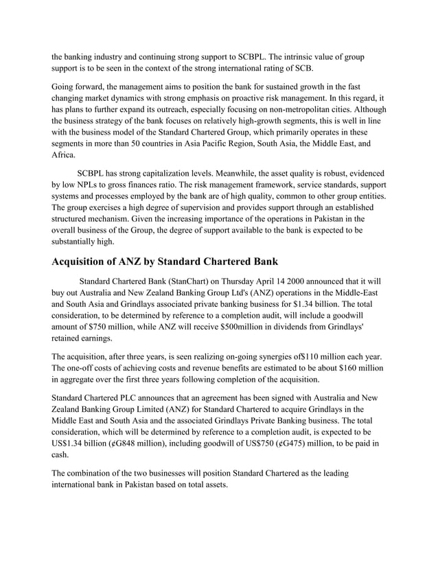 Standard chartered and anz | PDF