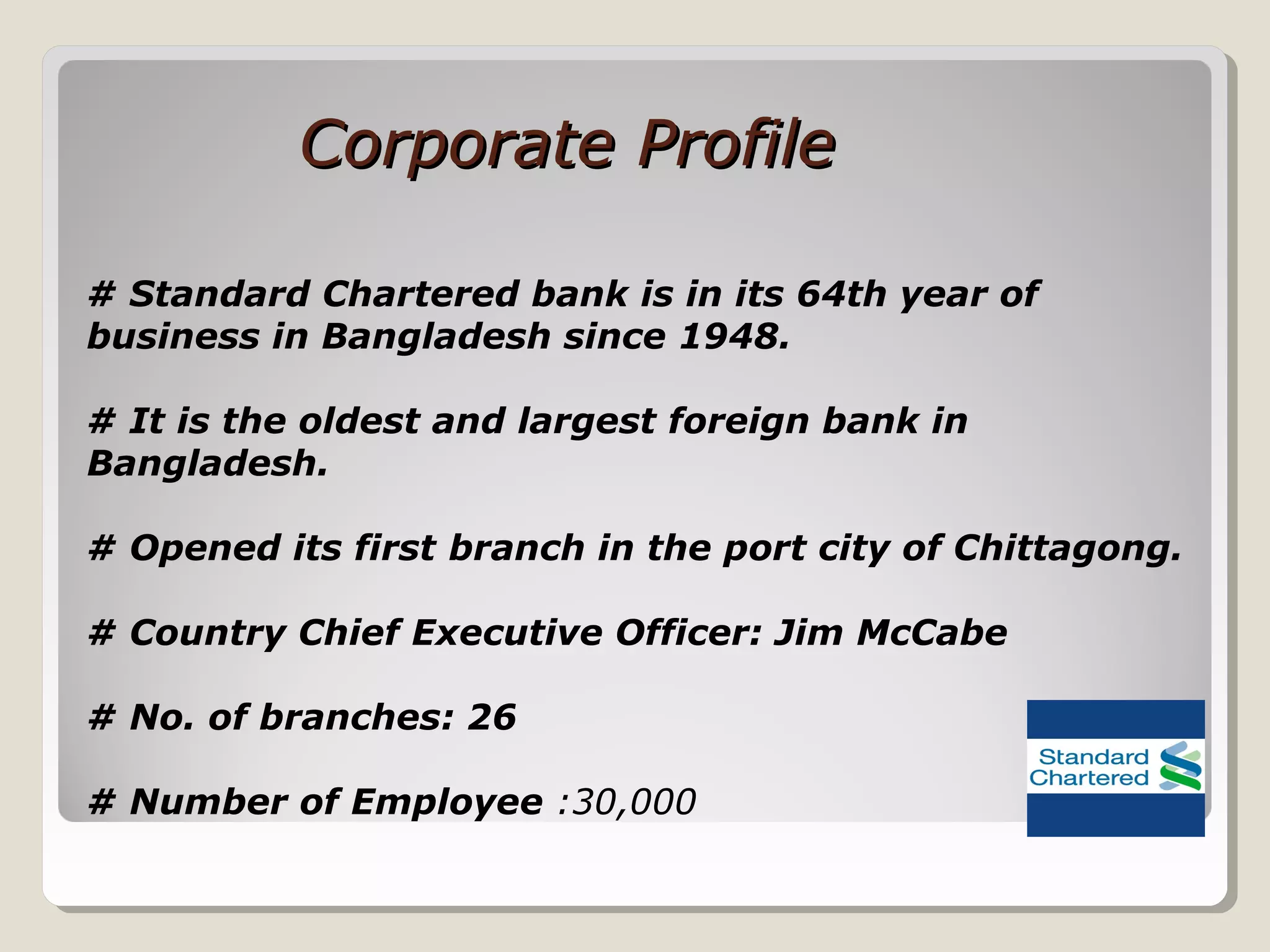 Standard chartered bank | PPT