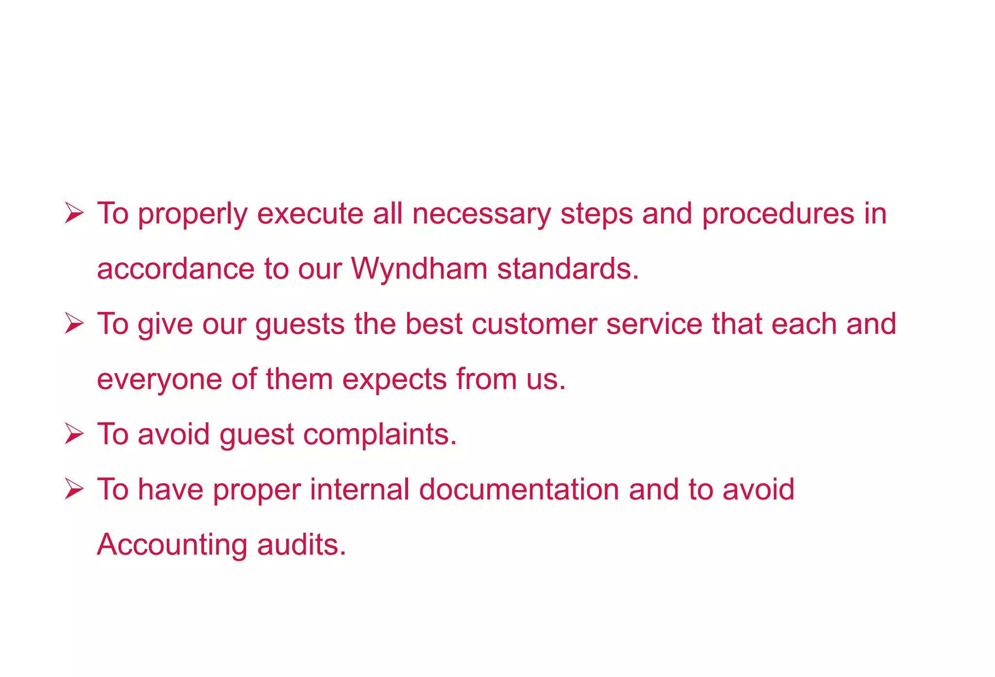 Standard Check-in Procedure.ppt1.ppt | Credit Cards | Personal Debt