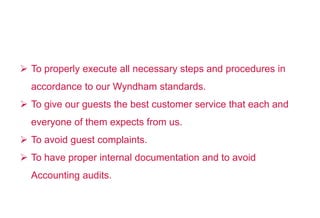 Standard Check-in Procedure.ppt1.ppt | Credit Cards | Personal Debt