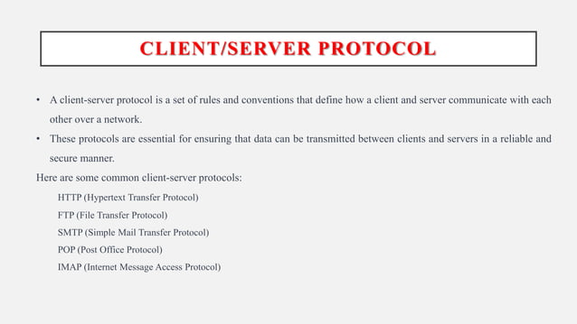Standard client server protocol.pptx