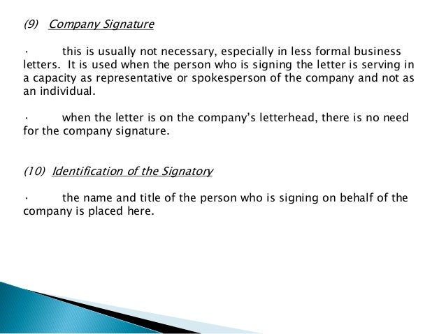 Standard Components of The Business Letter Nowadays
