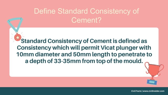 How to determine Standard consistency of cement? | PPTX