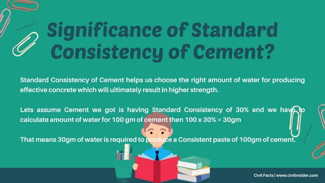 How to determine Standard consistency of cement? | PPTX