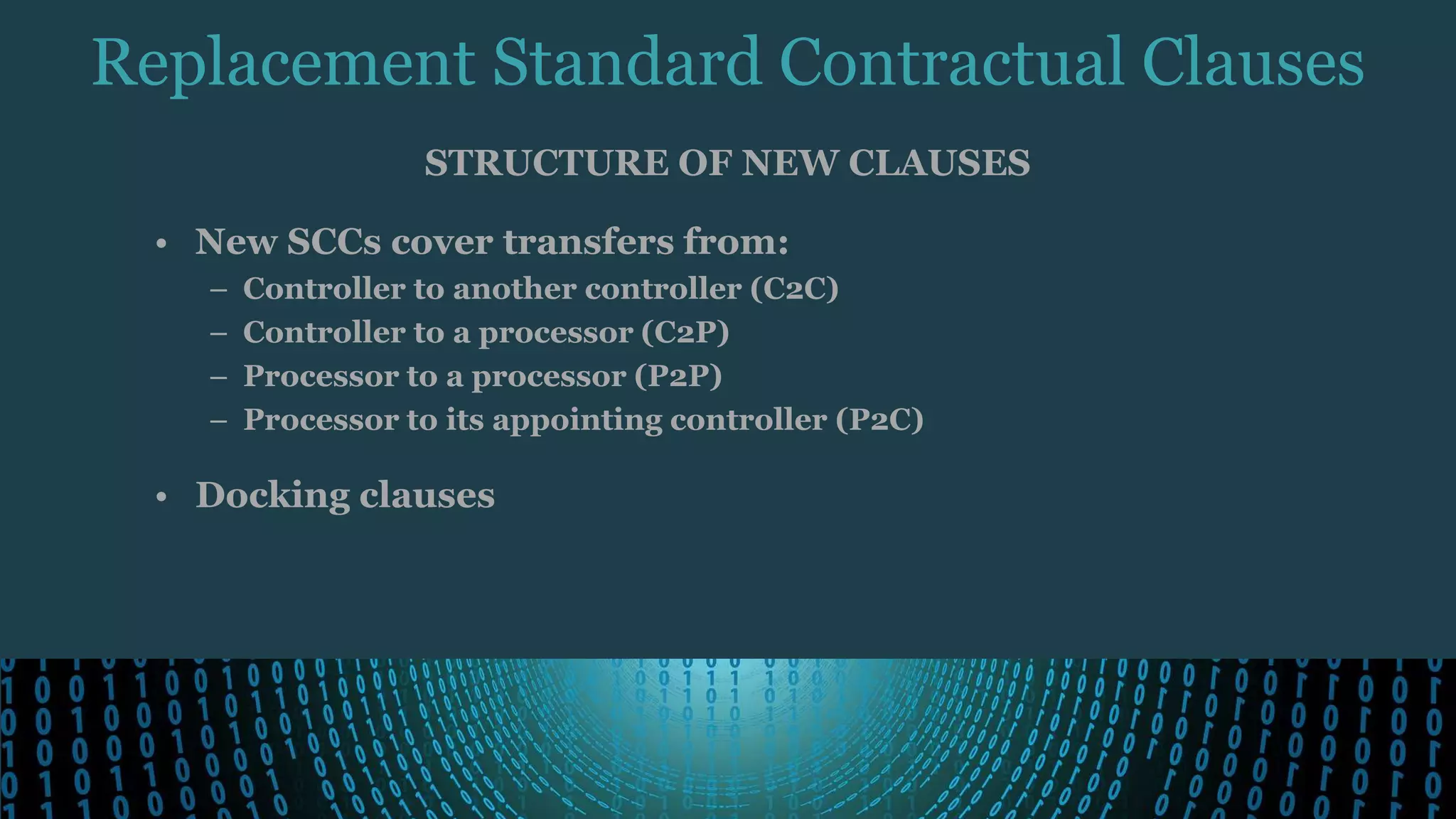 Replacement standard contractual clauses | PPTX
