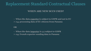 Replacement standard contractual clauses | PPTX