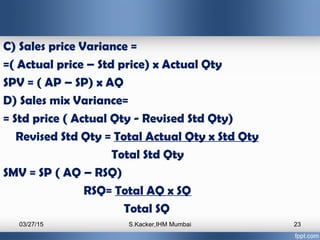 Standard cost | PPT