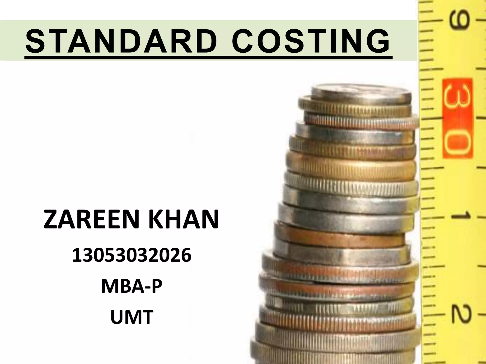 Standard Costing & Variances | PPTX
