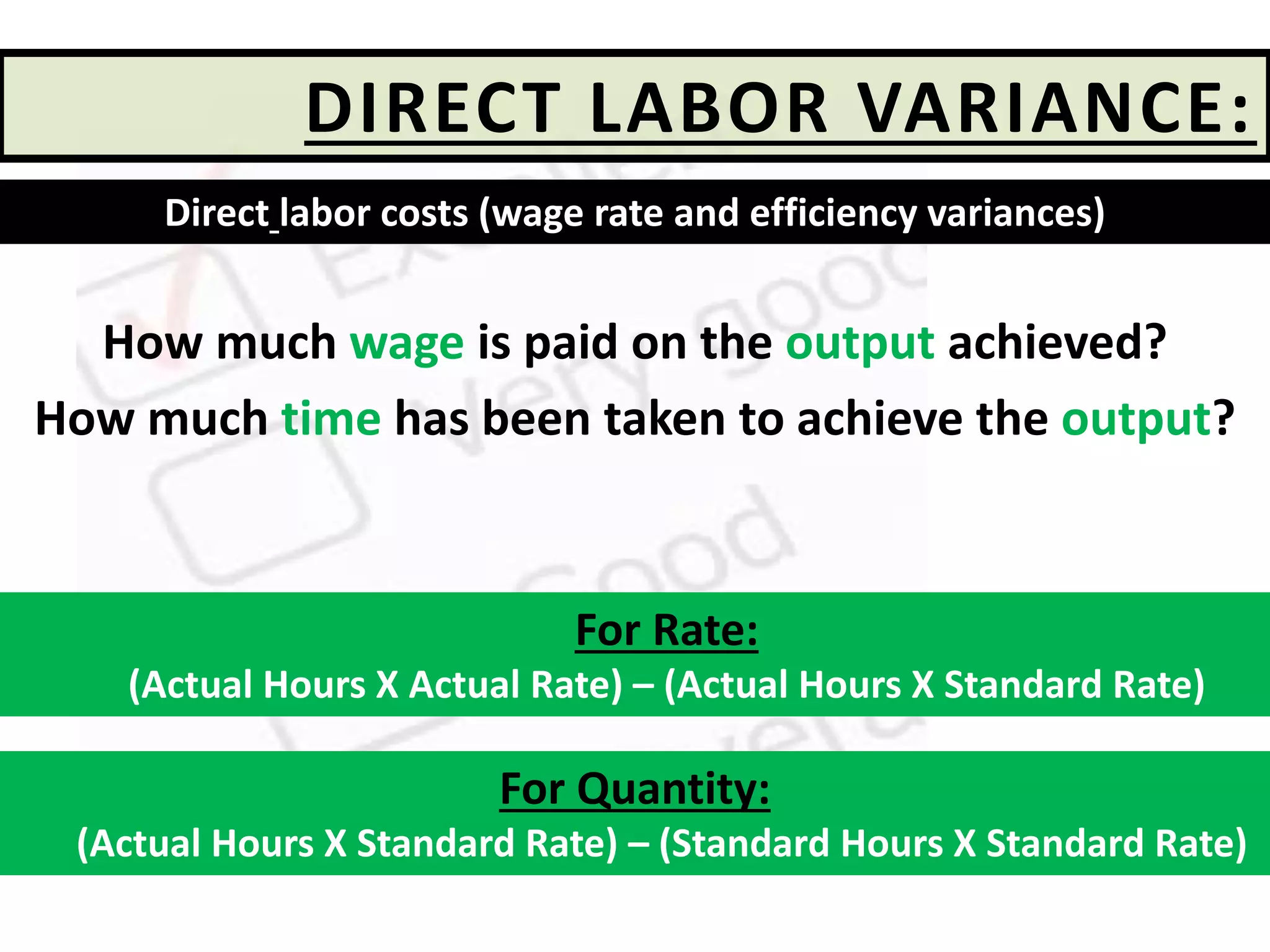 Standard Costing & Variances | PPTX