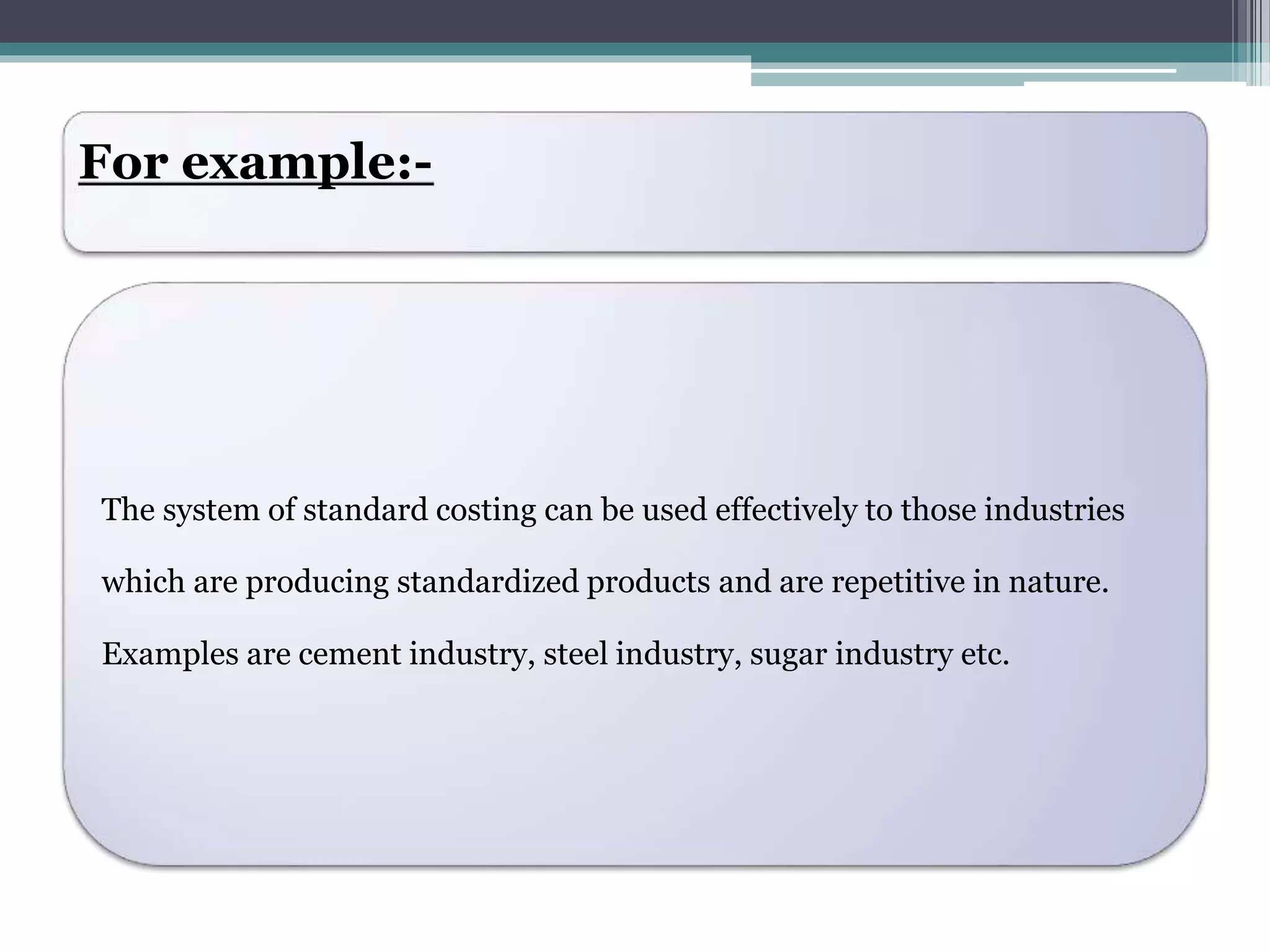 Standard costing | PPTX