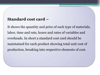 Standard costing | PPTX
