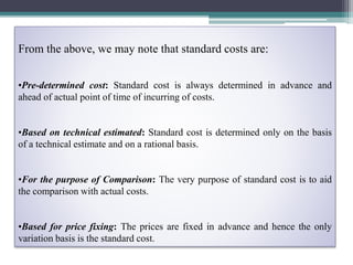 Standard costing | PPTX