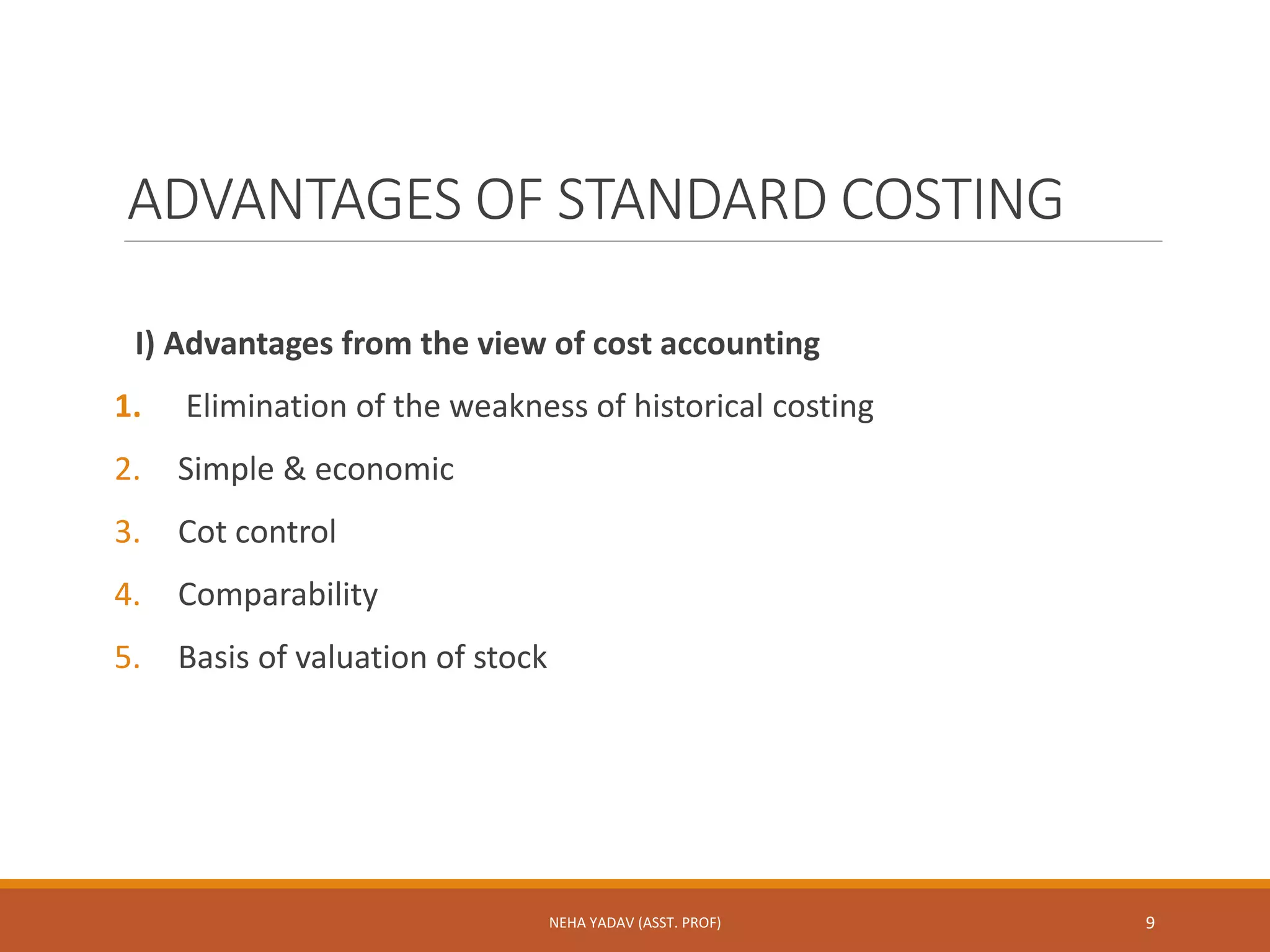 Standard costing | PPTX
