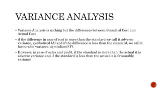 STANDARD COSTING variances analysis.pptx