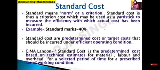 standard costing.pdf valuable notes fors | PDF