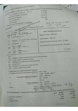 Standard Costing 2 (3).pdf . variable overhead cost variance . | PDF