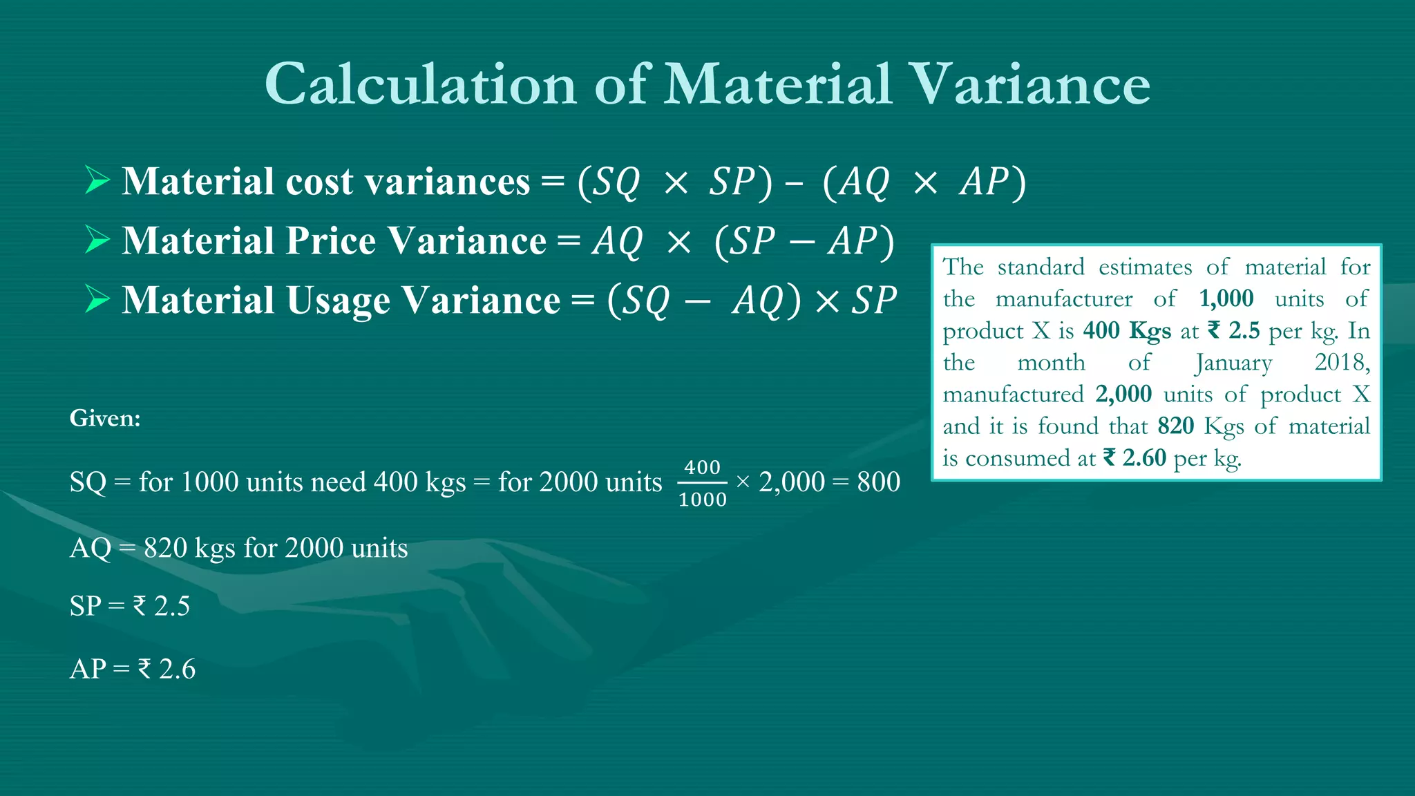 Standard costing and Variance Analysis | PDF