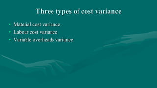Standard costing and Variance Analysis | PDF