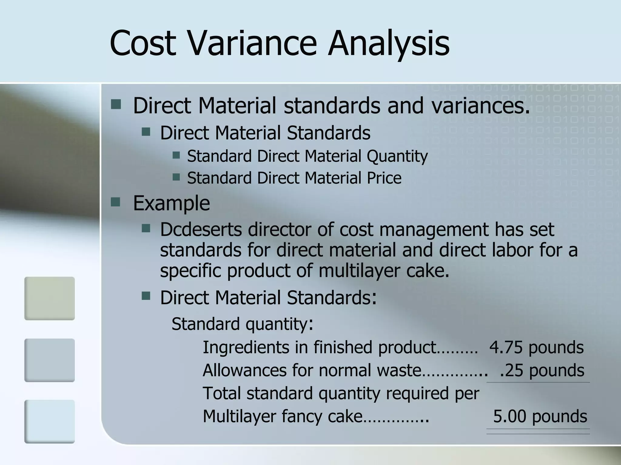 Standard Costing Operational Performance Measures And | PPT