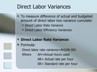 Standard Costing Operational Performance Measures And | PPT