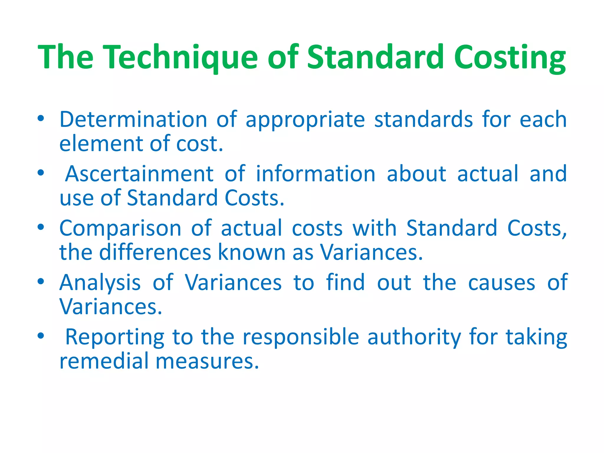 Standard costing PPT | PPTX