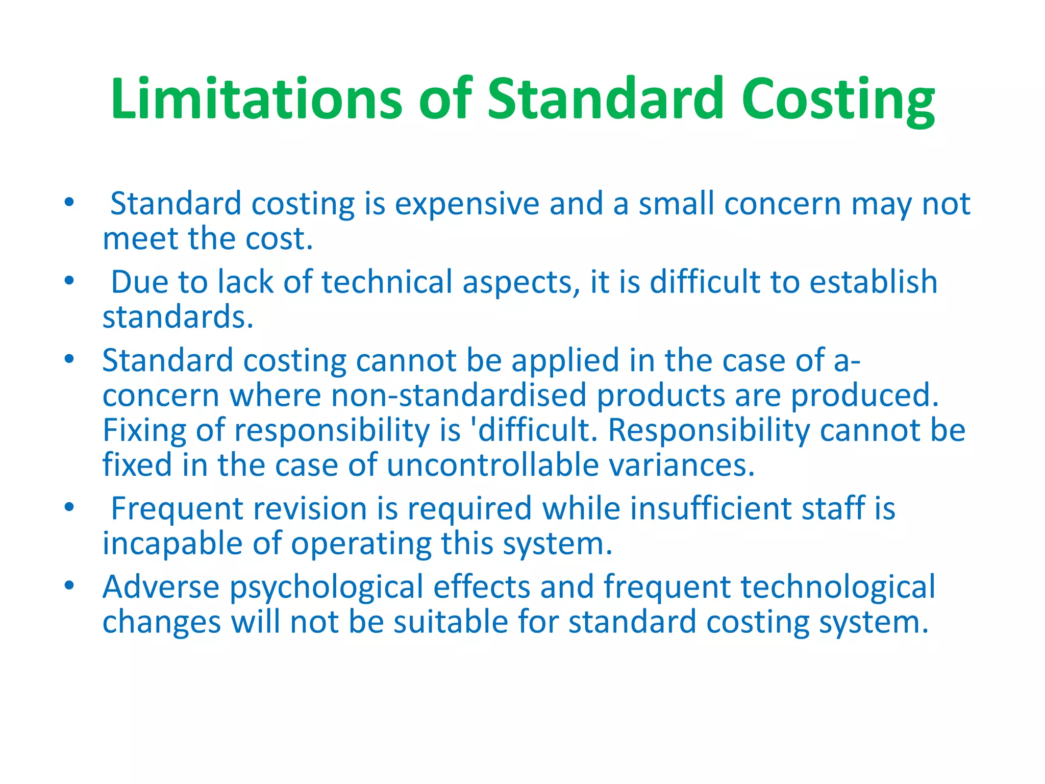 Standard costing PPT | PPTX