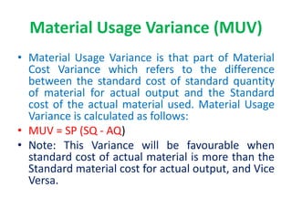 Standard costing PPT | PPTX