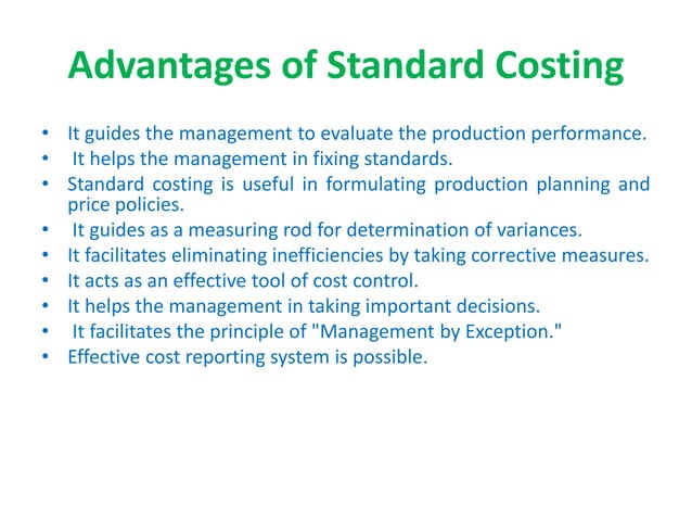 Standard costing PPT | PPTX | Business Accounting & Finance | Business