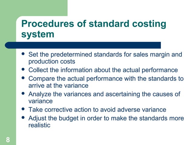 Standard costing presentation | PPT