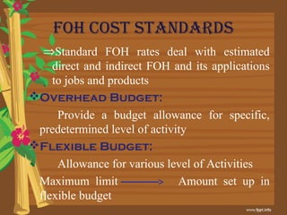 Standard costing setting standards and analysis of variance | PPT