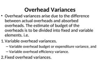 Standard Costing & Variance Analysis.PPT