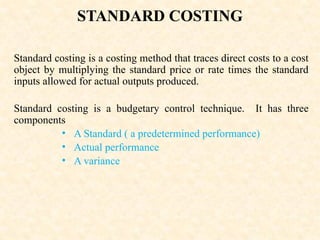 STANDARD COSTING & Variance Analysis.pptx