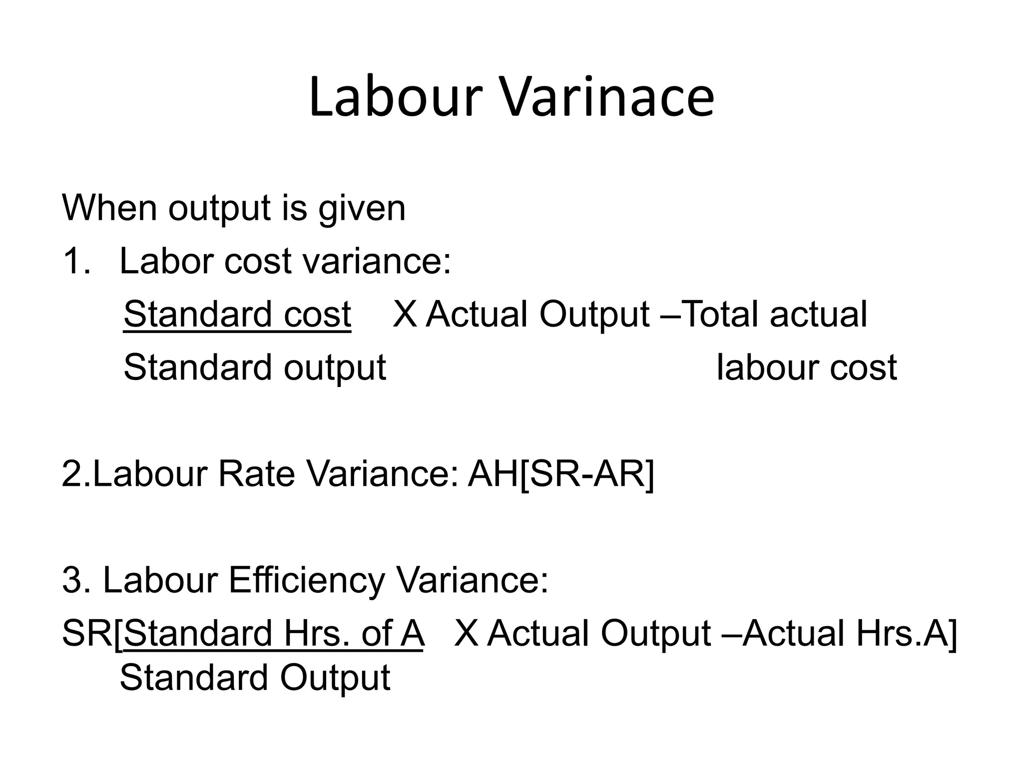 Standard costs and variance analysis | PPTX
