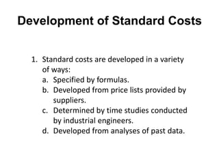 Standard costs and variance analysis | PPTX