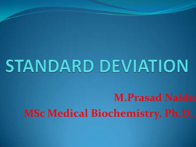 Standard deviation | PPT | Physics | Science