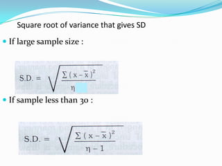Standard deviation | PPT | Physics | Science