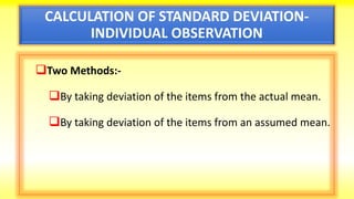 Standard deviation | PPTX