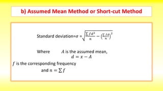 Standard Deviation Formula Shortcut