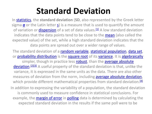 Standard deviation | PPT