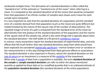 Standard deviation | PPTX