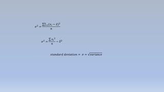 STANDARD DEVIATION (2018) (STATISTICS) | PPT
