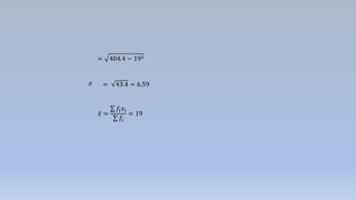 STANDARD DEVIATION (2018) (STATISTICS) | PPT