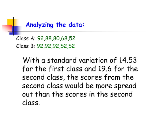 Standard Deviation.ppt | Standardized Testing | Educational Assessment