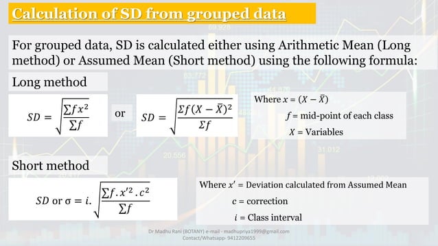 Unit 7 Biostatistics Standard Deviation Pdf