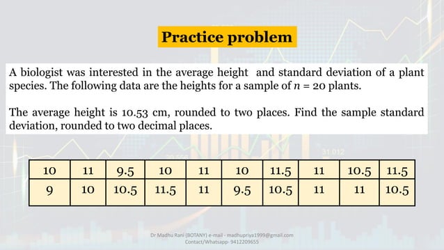 Unit 7 Biostatistics Standard Deviation Pdf