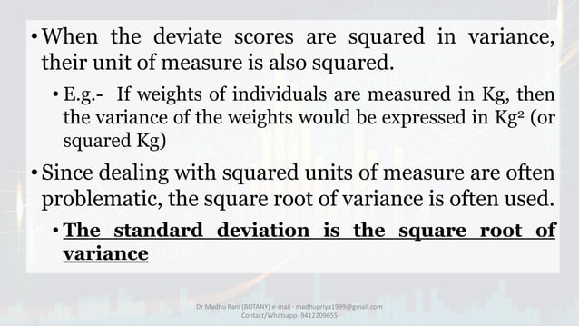 Unit 7 Biostatistics Standard Deviation Pdf